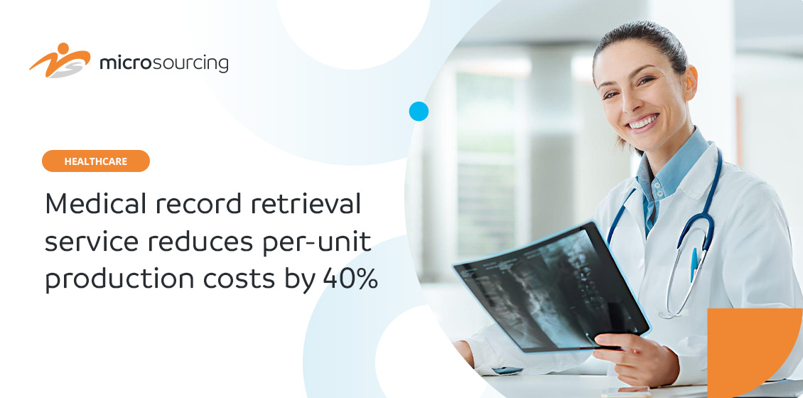 Medical record retrieval service reduces per-unit production costs by ...